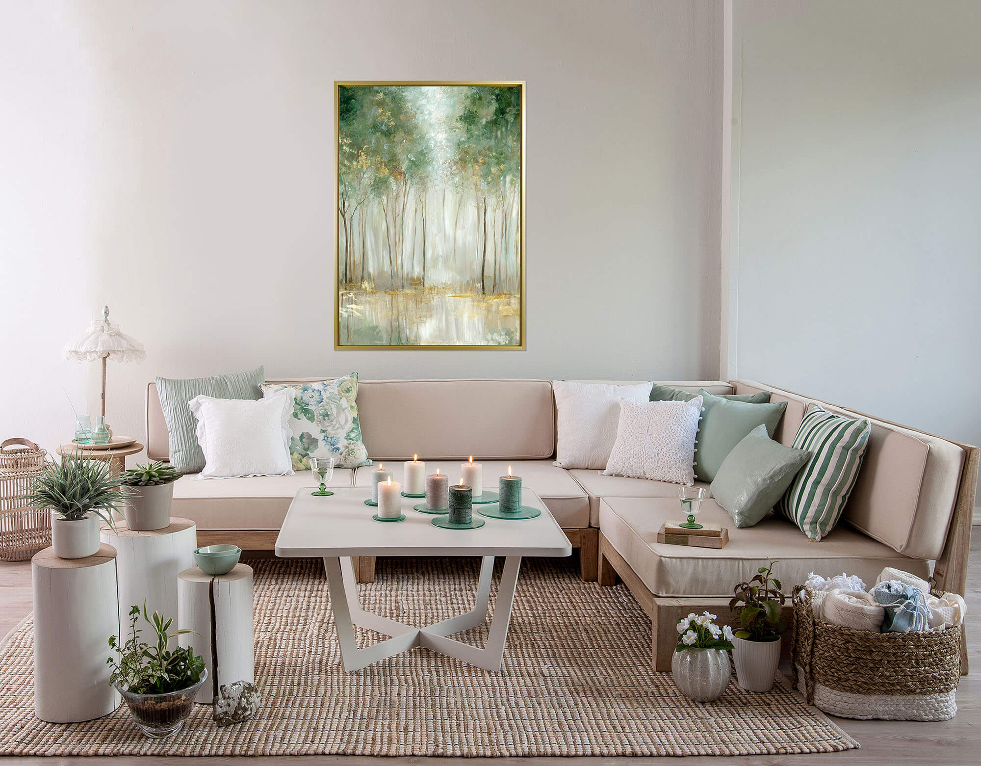 Green & Gold Forest By Alison Pearce – The Artists Quarter