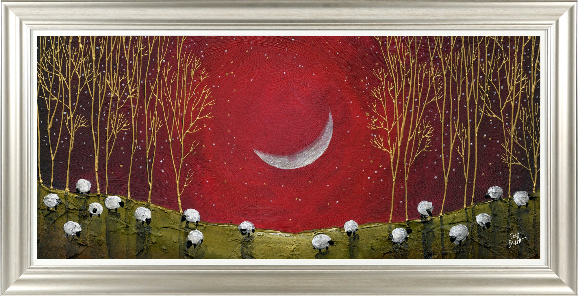 Red Moon By Geoff Beckett *NEW* – The Artists Quarter