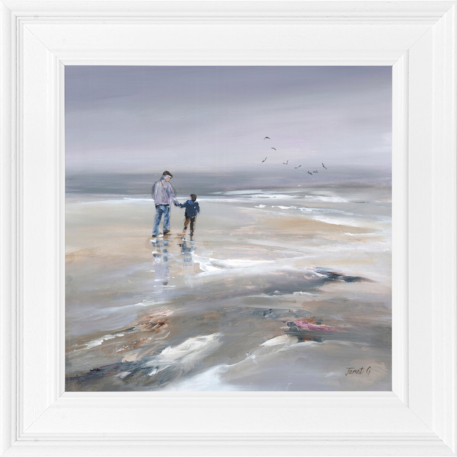Beach Walk II (Small) By Janet Gammans – The Artists Quarter