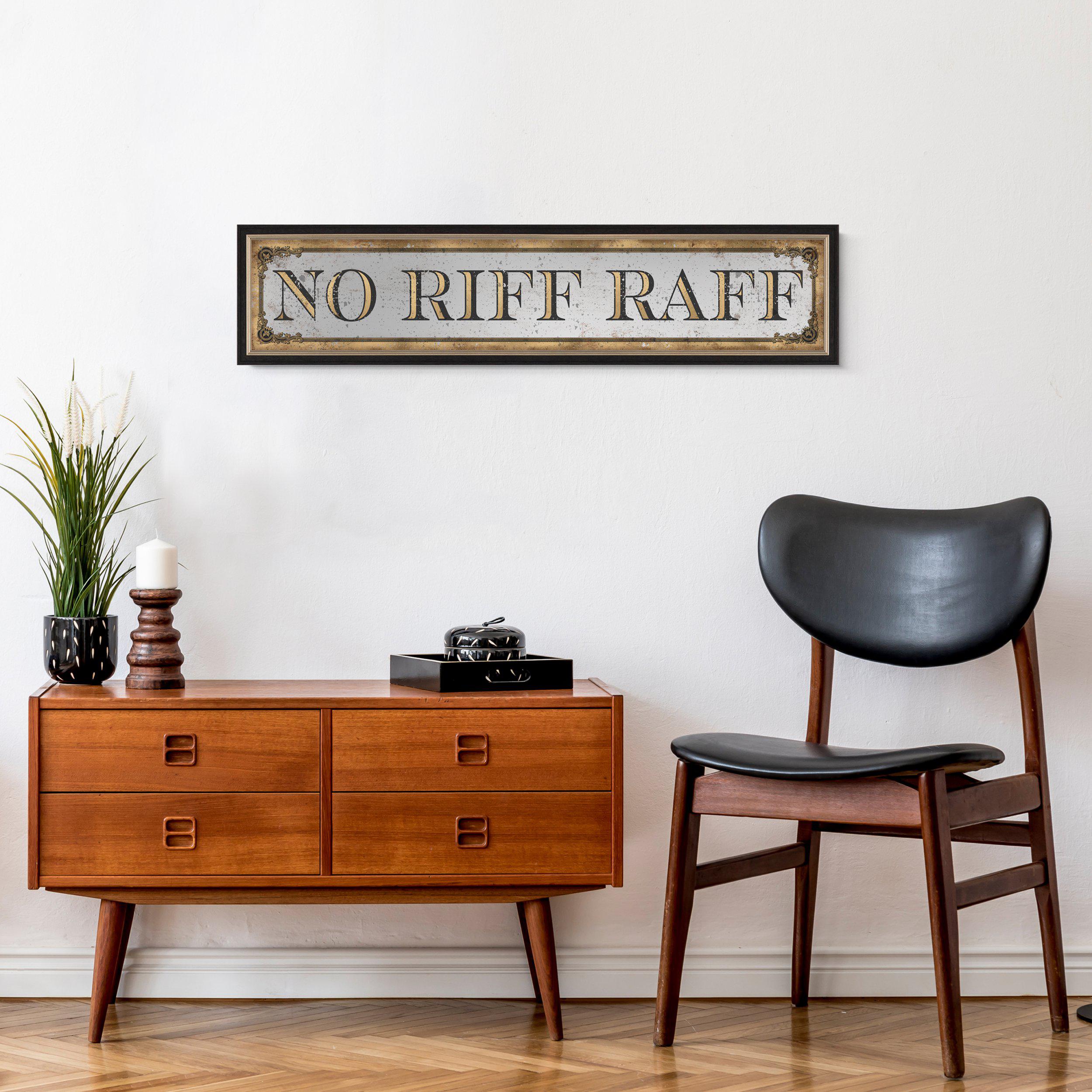 No Riff Raff Wall Plaque Mirror By Faye Reynolds-Lydon – The Artists ...