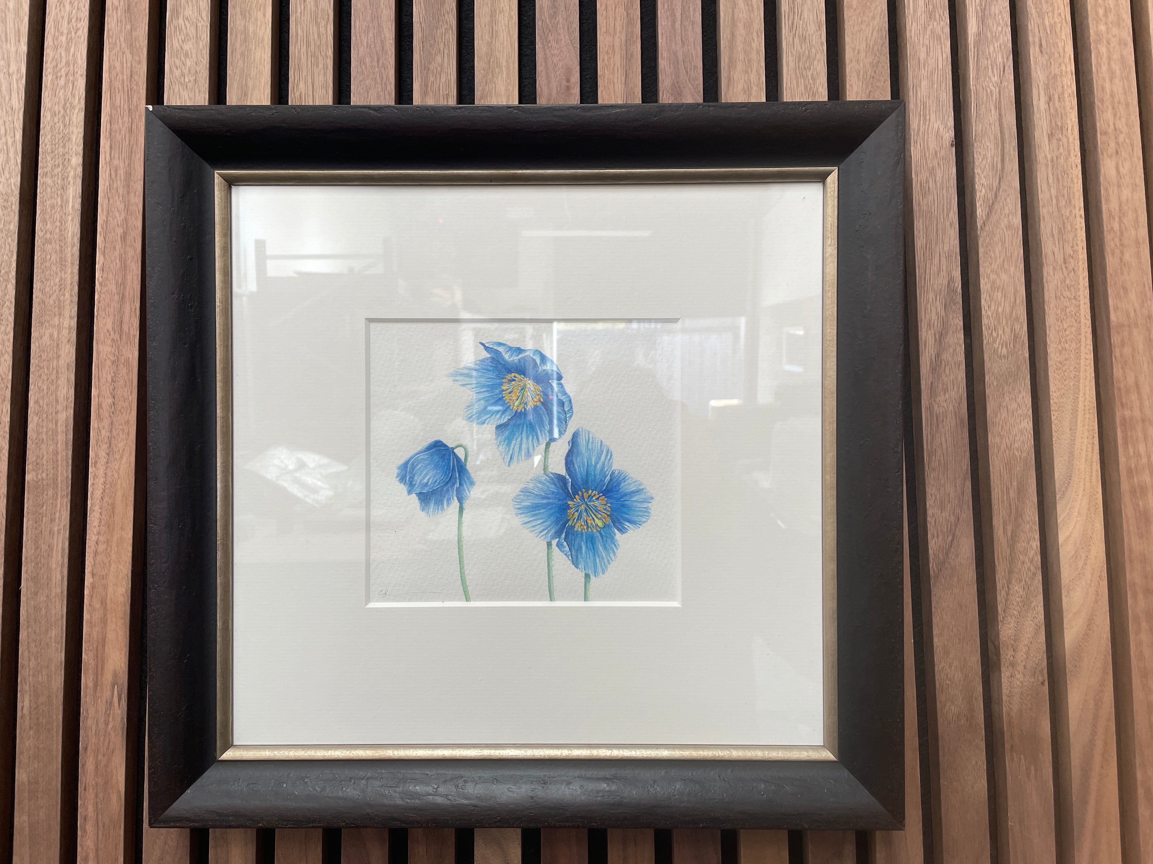Blue Flowers By Sarah Ewing (Original) *Very slight seconds – The ...
