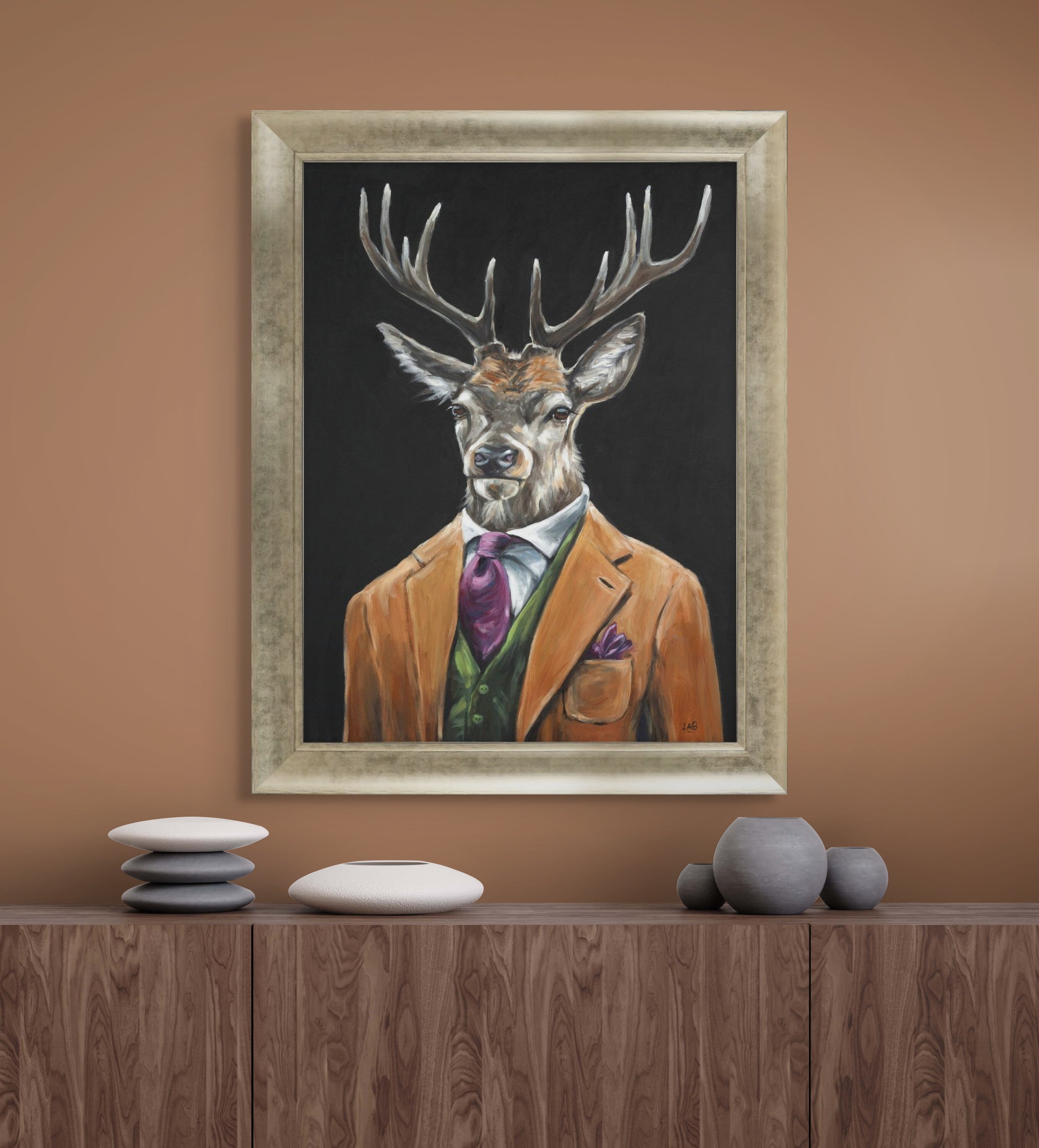 Gentleman Stag (Large Version) By Louise Brown Delivers Mid November ...
