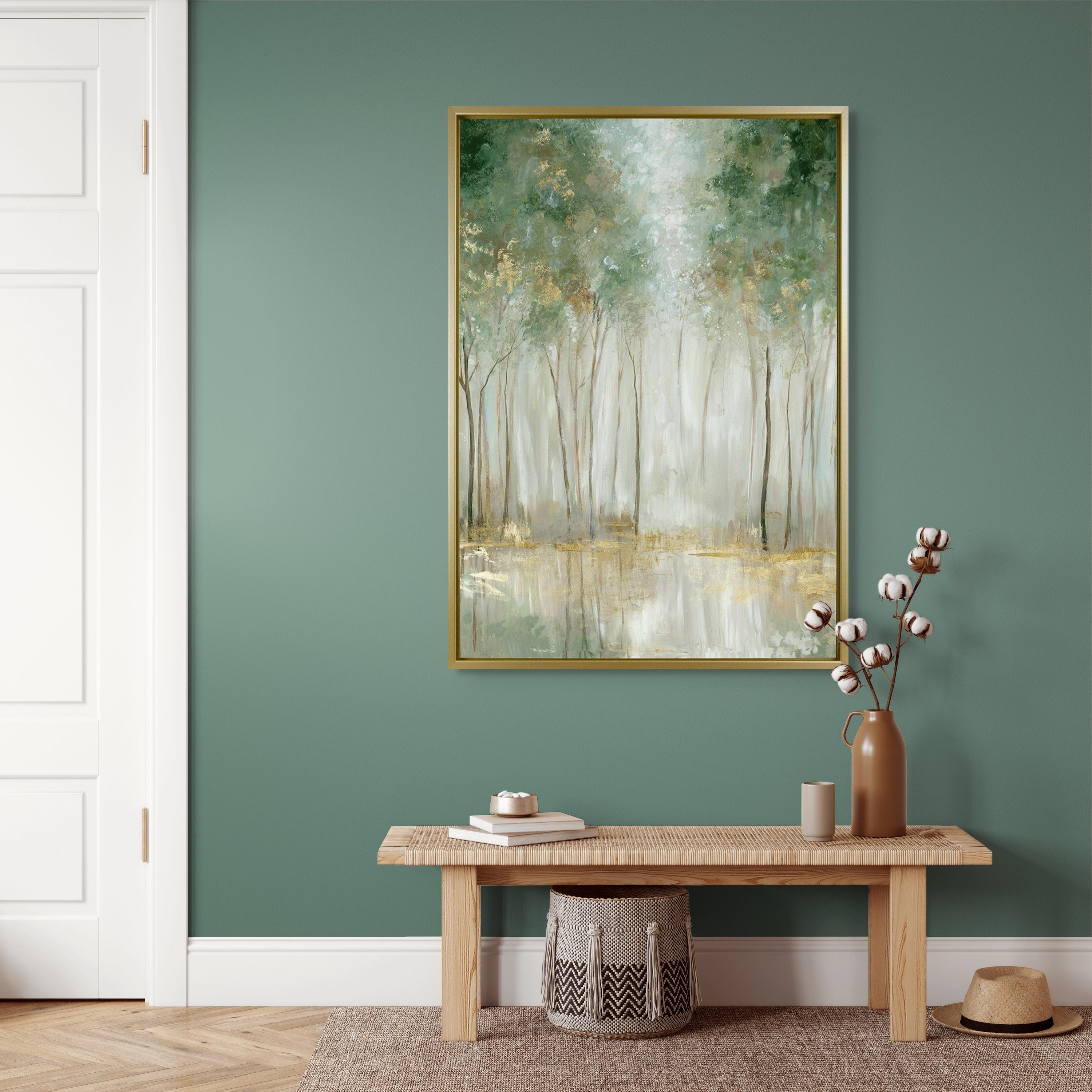 Green And Gold Forest By Allison Pearce – The Artists Quarter